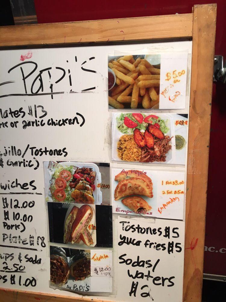 Carta del restaurante AY Papi's Puerto Rican Cuisine, San Antonio