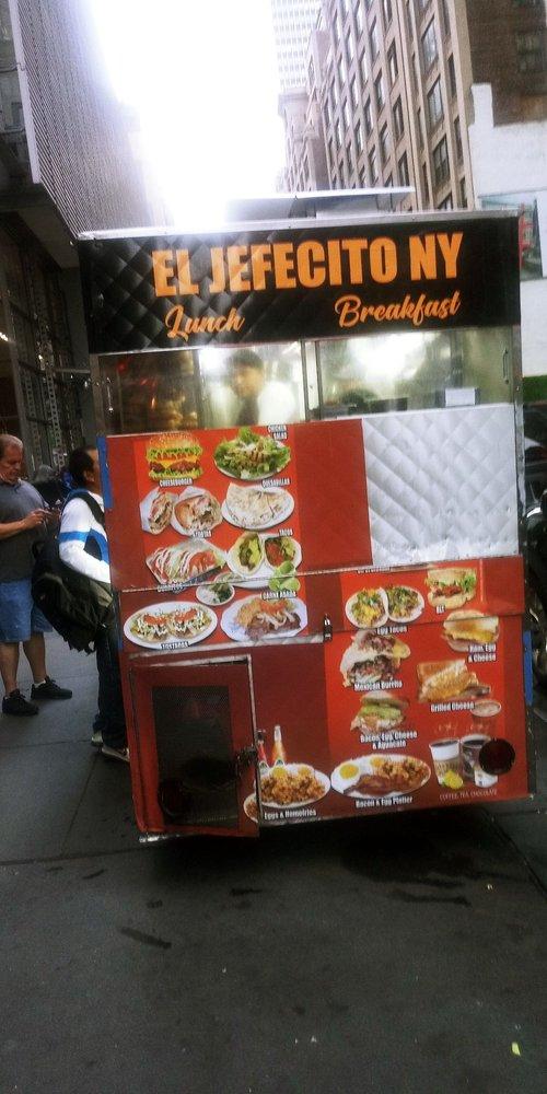 Menu at El Jefecito restaurant, West New York