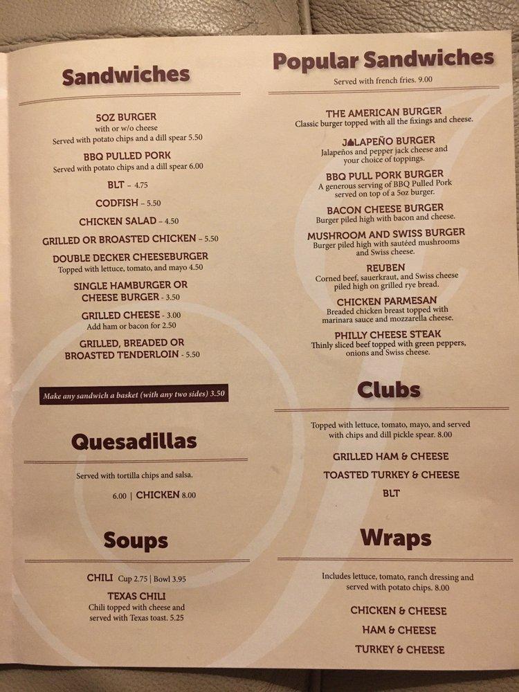 Menu at Double Decker Drive In steakhouse, Greencastle
