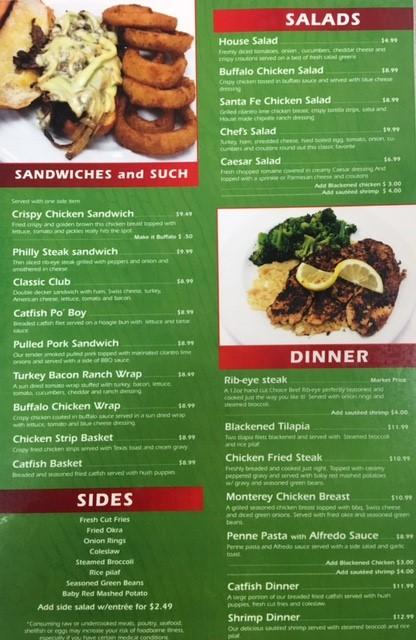 Menu at Carter's Grill pub & bar, Ardmore