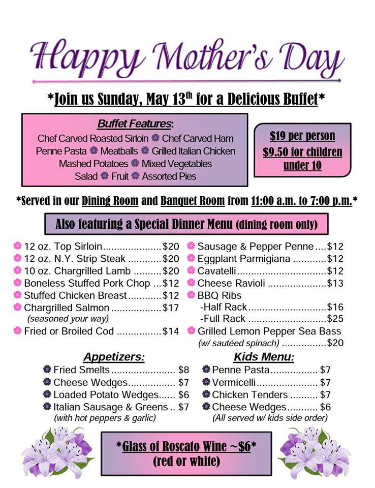 Menu at Chuck Tanners Restaurant, New Castle