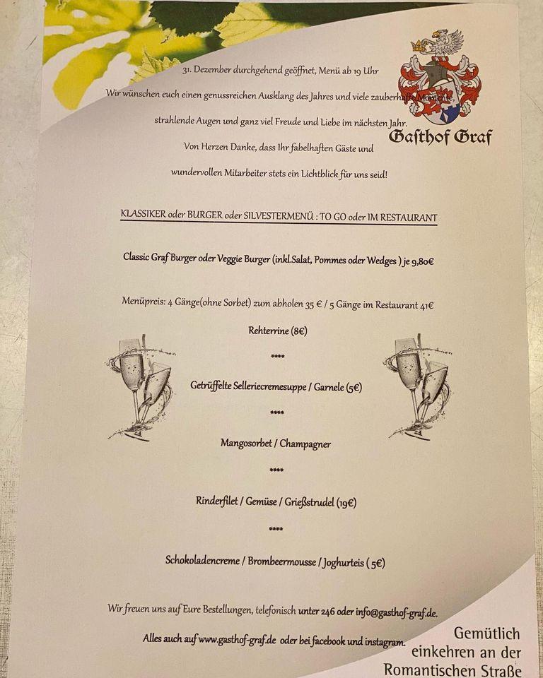 Speisekarte von Gasthof Graf restaurant, Steingaden