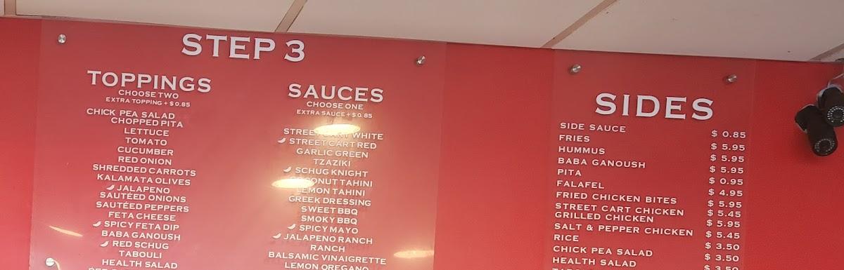 Menu at NY Chicken and Rice fast food, Glen Cove, 214 Glen Cove Ave