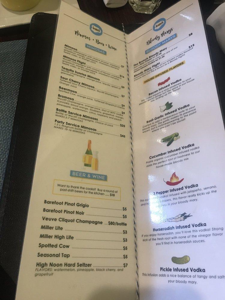 Menu at Brunch It Up restaurant, Brookfield