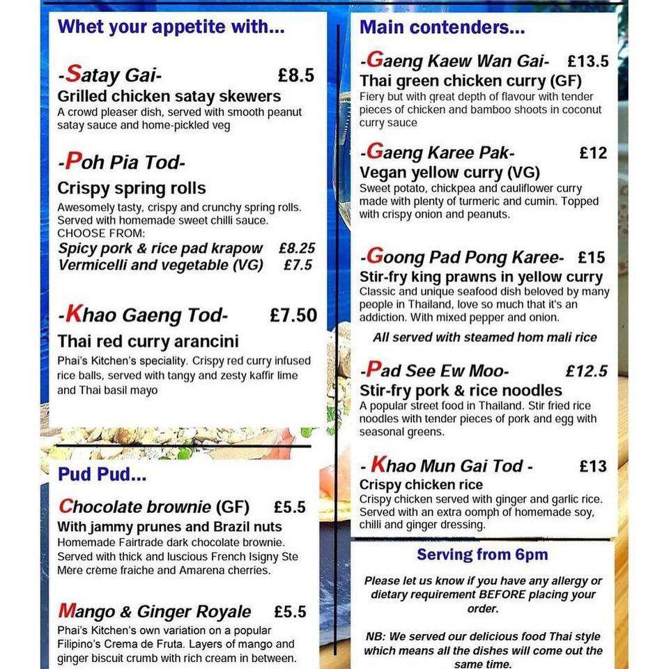 Menu at The Croft Restaurant, Bourton-on-the-Water