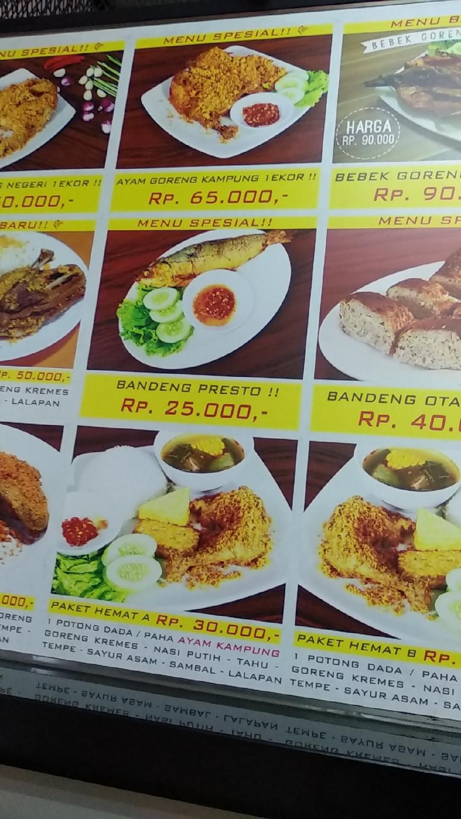 Menu at Ayam goreng Karawaci Mal Ambasador & ITC Kuningan restaurant ...