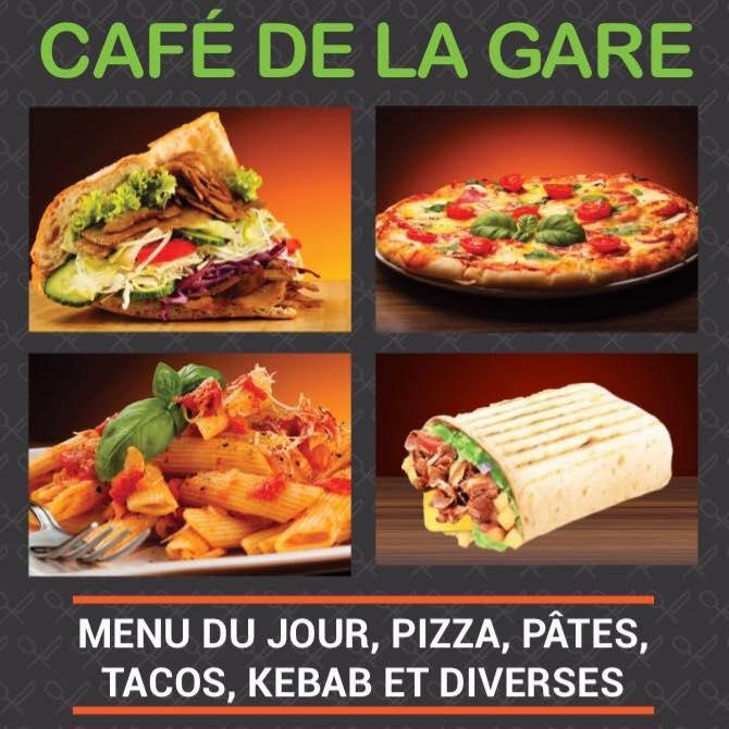 Menu at Café de la gare, Domdidier, Rte de Saint-Aubin 4
