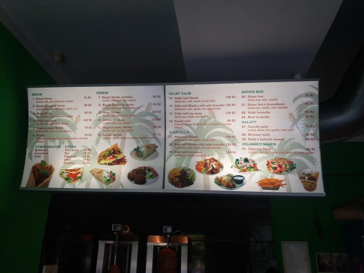 Menu at Tropical Alanya Kebab House restaurant, Mnichovo Hradiště