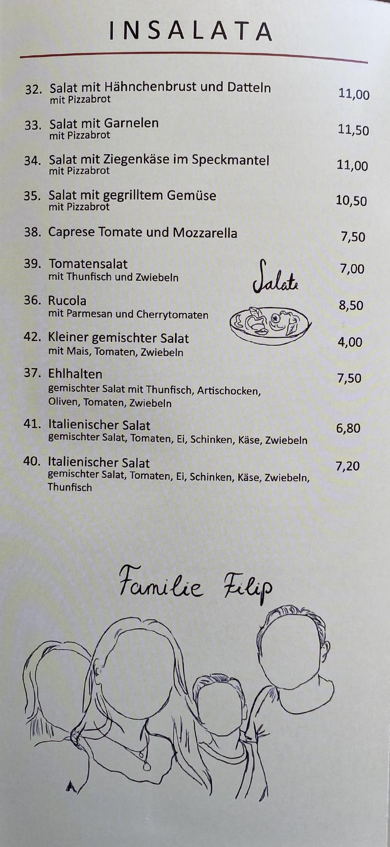 Speisekarte von Bistro-Pizzeria Altes Spritzenhaus/Casa Vecchia, Eppstein