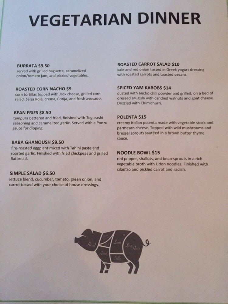 Menu at The Fat Pig pub & bar, Sandpoint