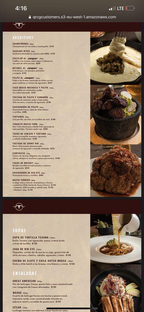 Menu at Great American Steakhouse, Ciudad Juarez, Boulevard Teófilo ...