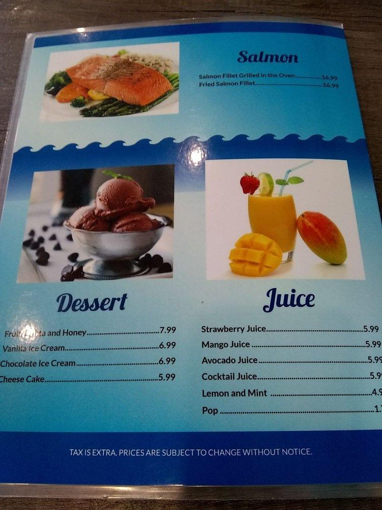 Menu at Mermaid's Seafood Restaurant, Ottawa