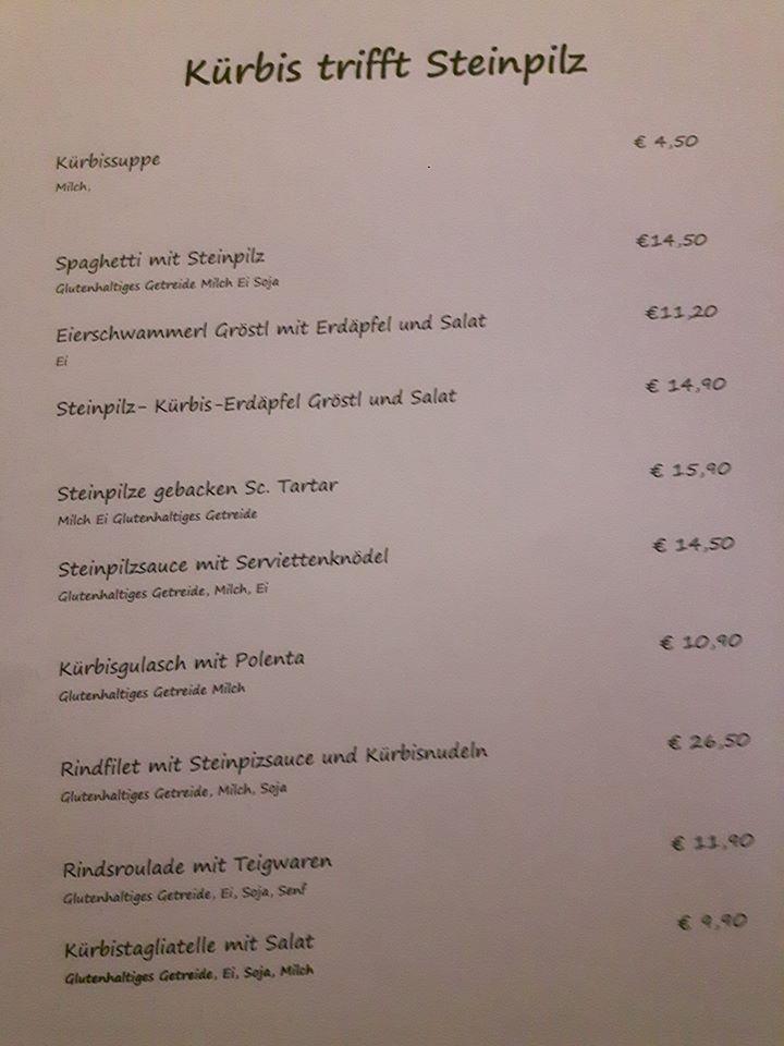 Speisekarte von Wirtshaus Zum goldenen Hahn restaurant, Berndorf