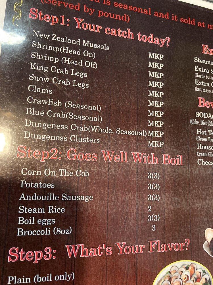 Menu at Cajun House restaurant, Merrillville