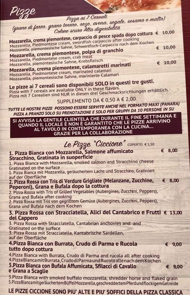 Menu da La Lanterna ristorante, Valeggio Sul Mincio