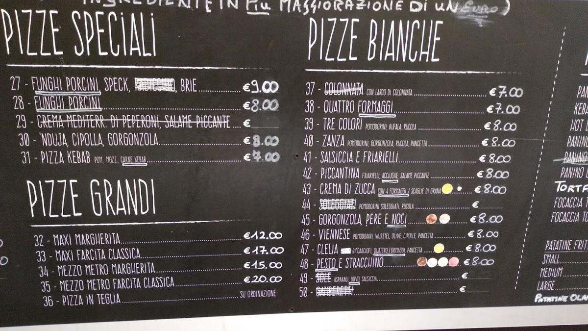 Menu da Pizza Enjoy Zanza ristorante, Borgo Val di Taro