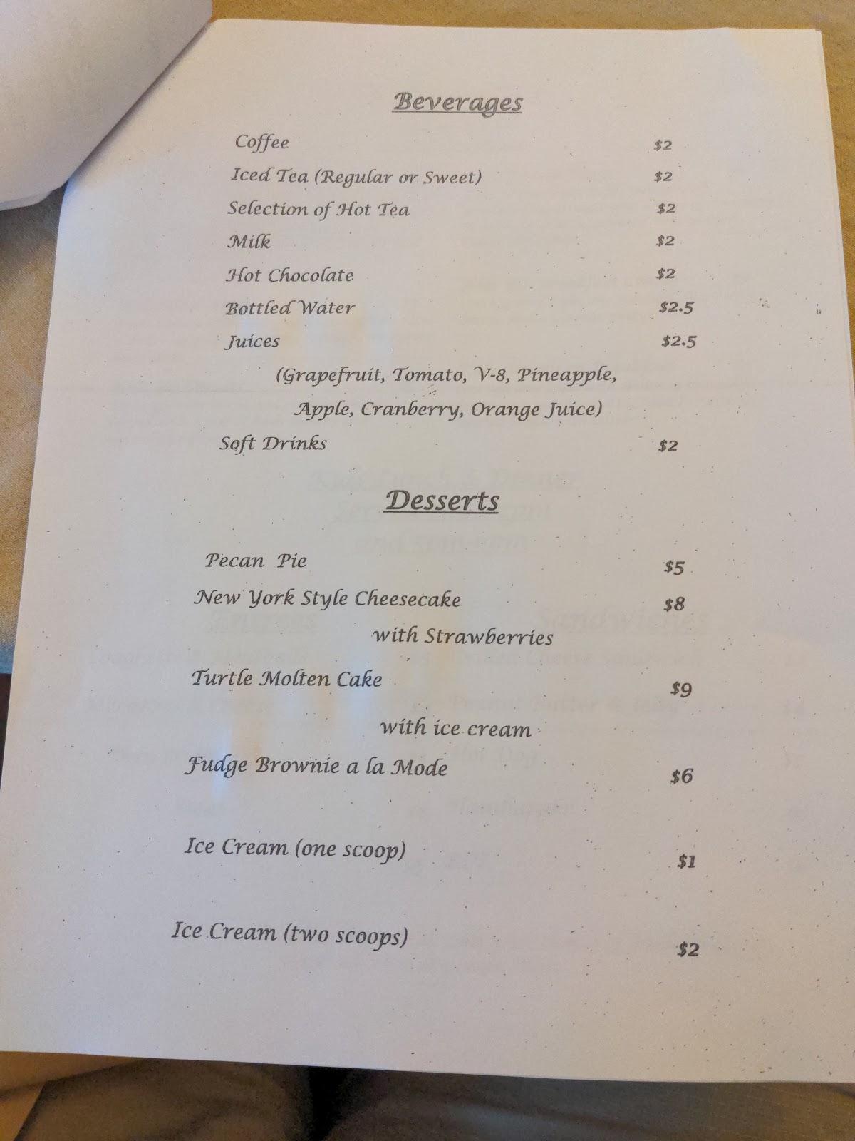 Menu at Branding Iron restaurant, Kerrville