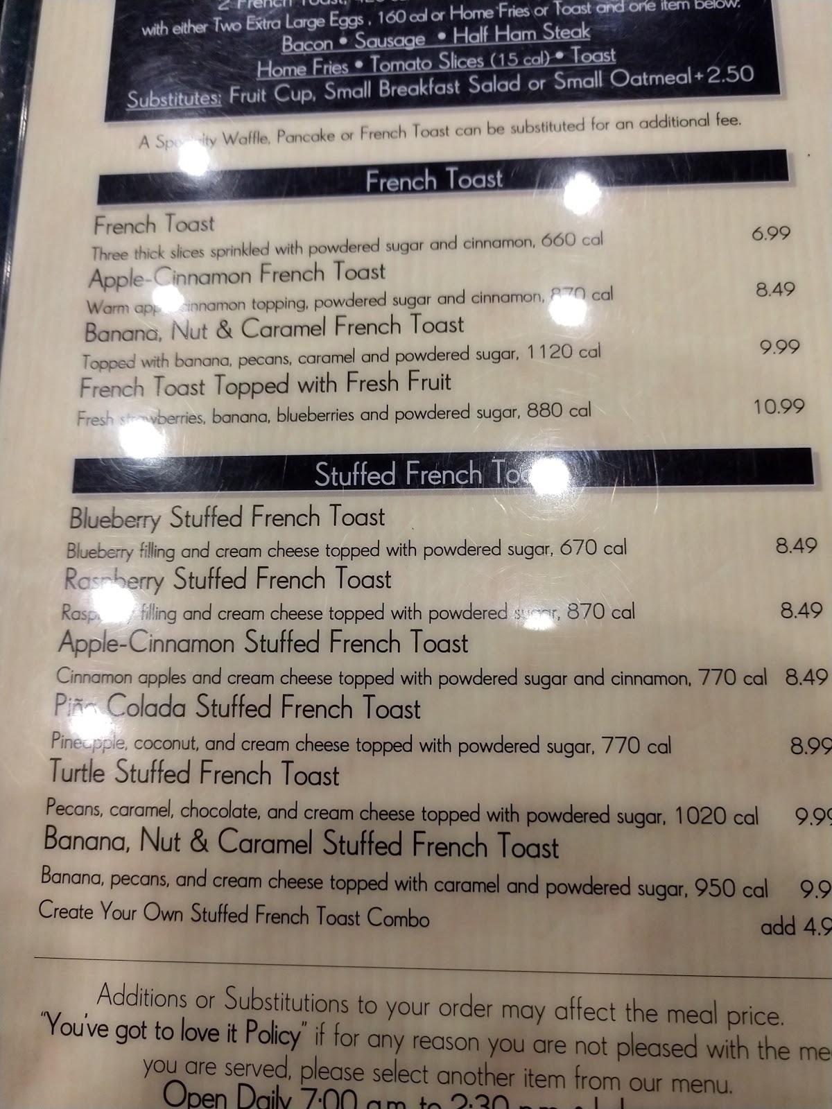 Menu at Keke's Breakfast Cafe, West Melbourne, W New Haven Ave
