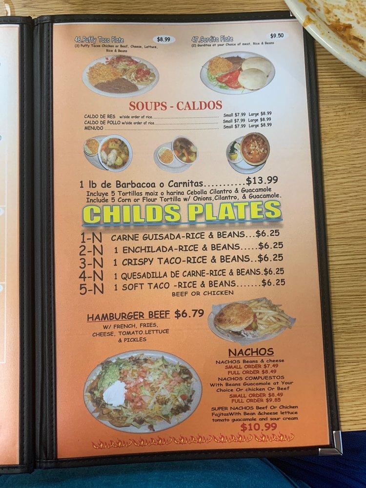 Menu at Santos Cafe, San Antonio, 603 Isom Rd Ste 105