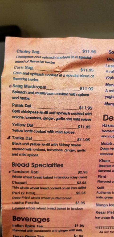 Menu at Sawan Indian Cuisine restaurant, Marlboro Township, 336 US-9