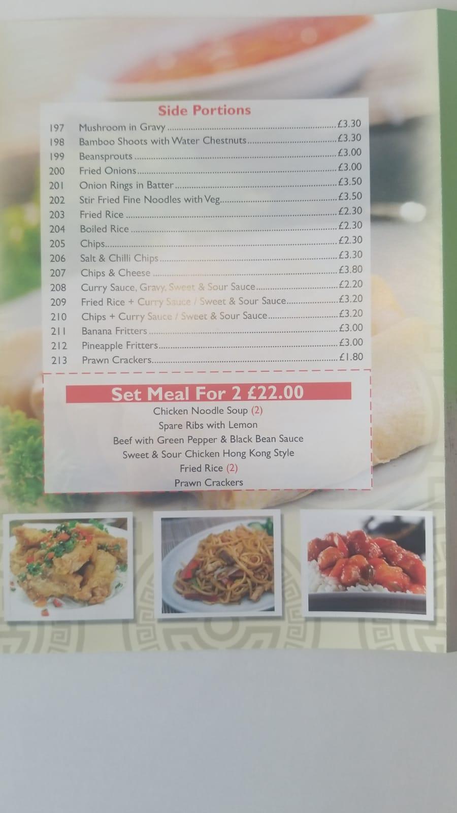 Menu at The new canton fast food, Irvine