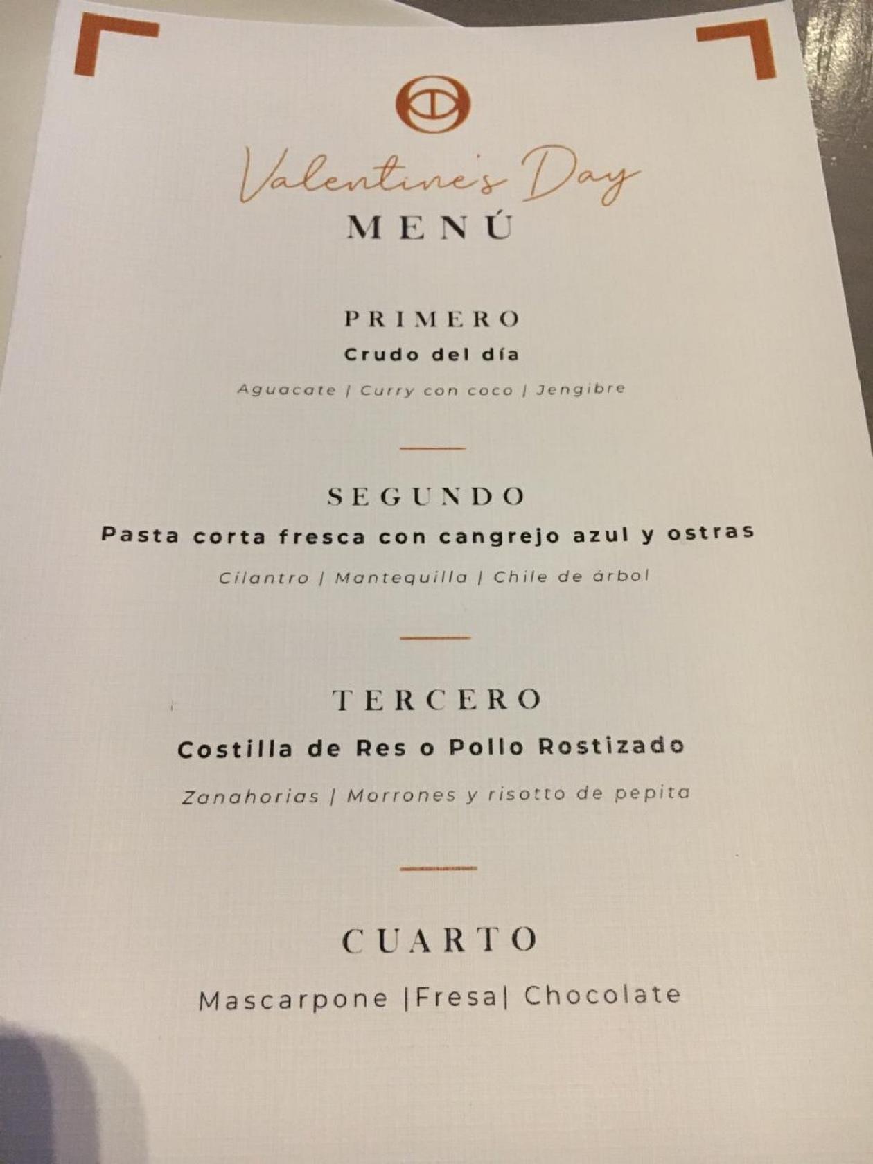 Menu at Georgina Restaurante, Tijuana