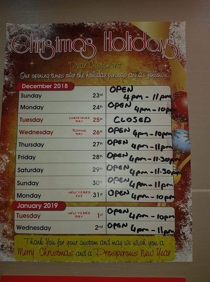 Menu at Golden Inn restaurant, Bathgate, 20 E Main St