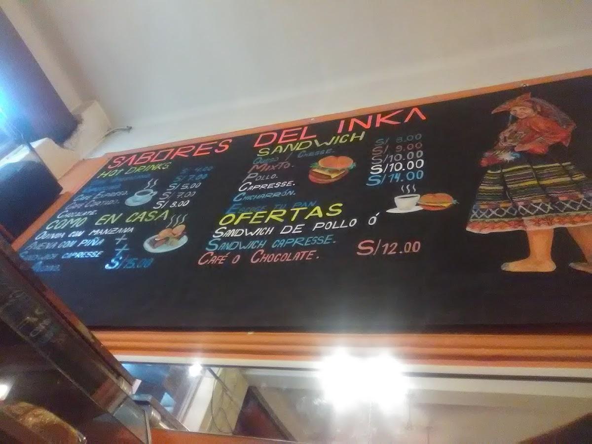 Carta del restaurante Dumbo's Sabores Del Inka, Cusco