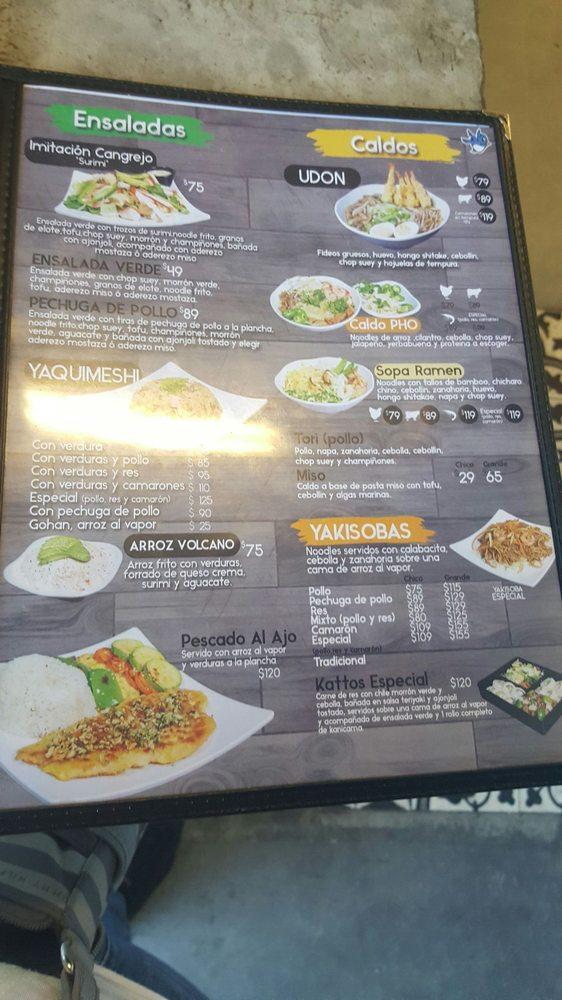 Carta del restaurante KOTORI WOK, Tijuana
