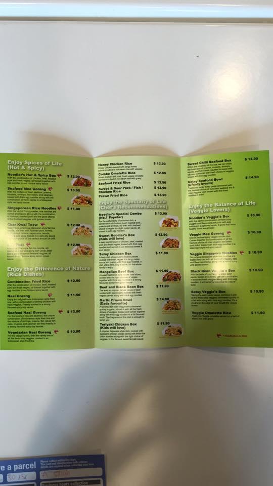 Menu at Wok in a Box Baldivis restaurant, Baldivis