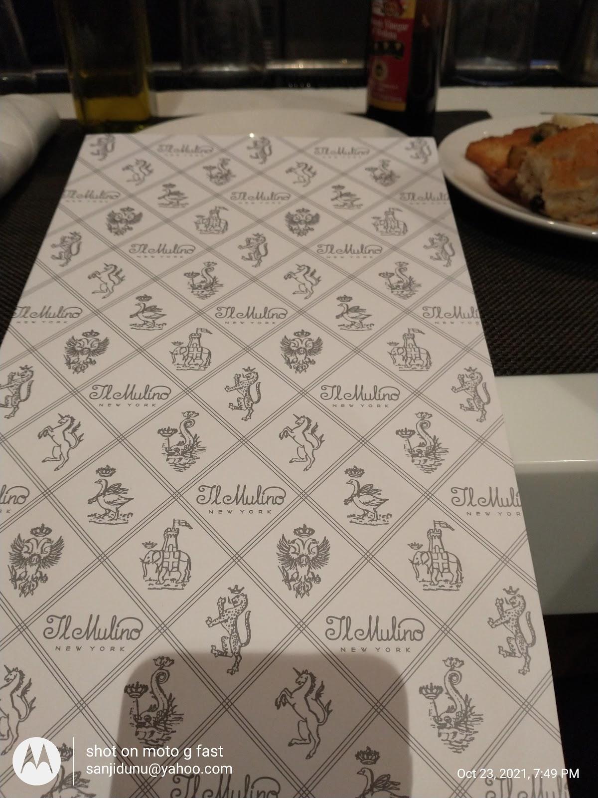 Menu at Il Mulino New York - Atlantic City restaurant, Atlantic City ...