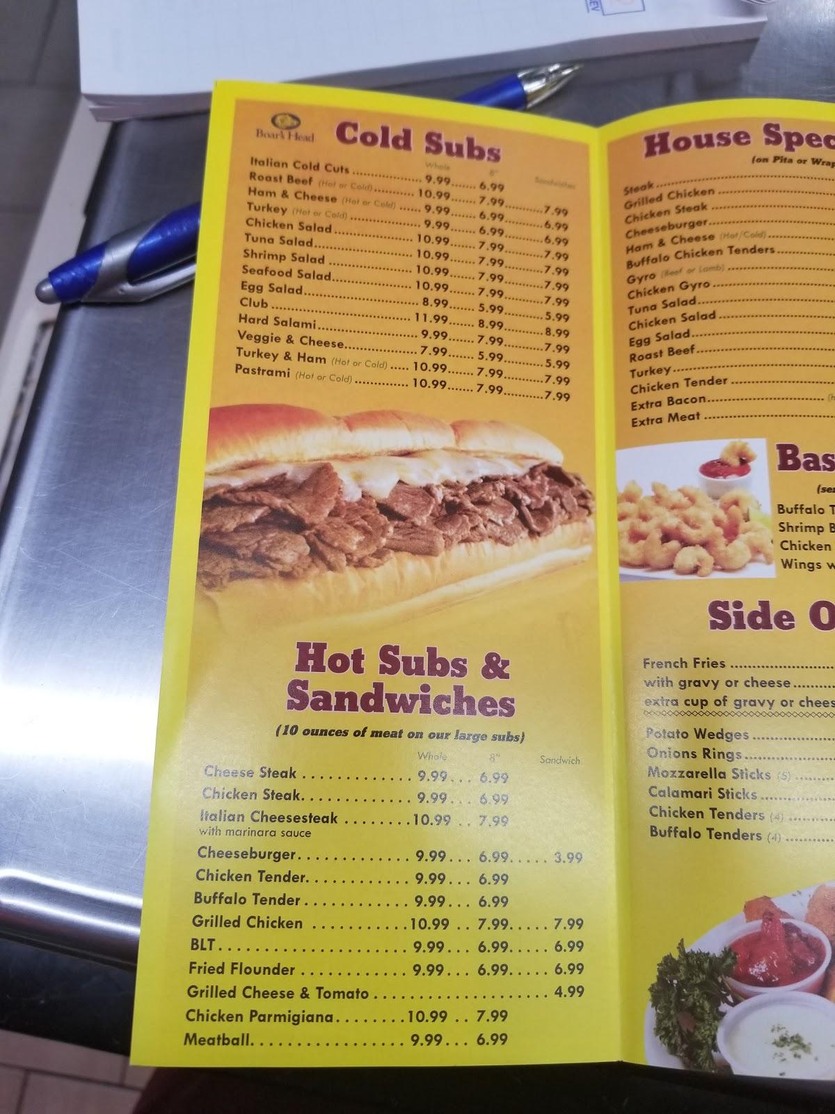 Menu at Mitchell's Market restaurant, Ocean City