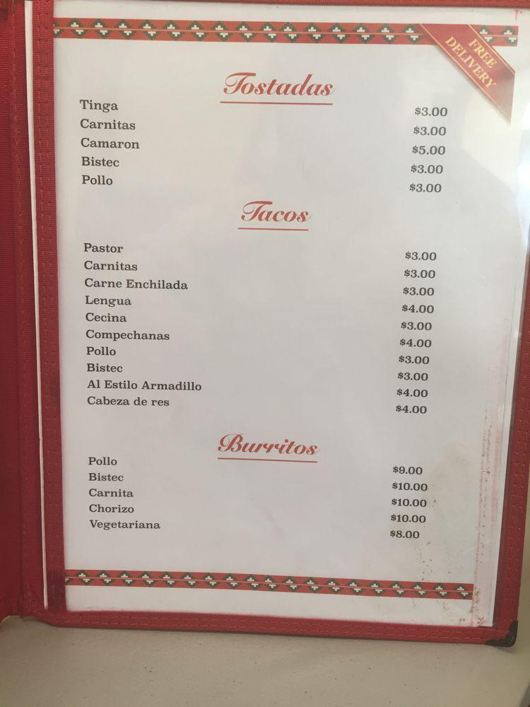 Menu at MI ARMADILLO GRANDE restaurant, Bayonne