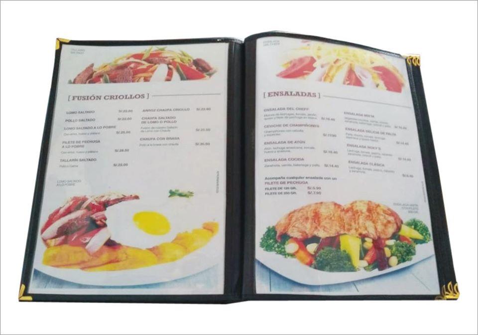 Carta de Porta Menu Cartas Lima Peru, Pueblo Libre