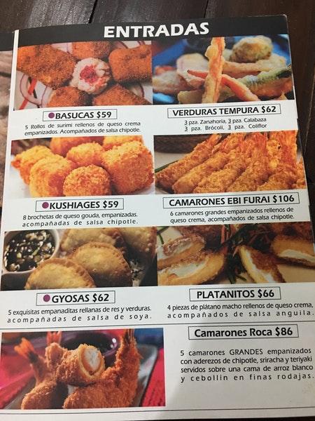Carta del restaurante Shinko Sushi San Jeronimo, Monterrey