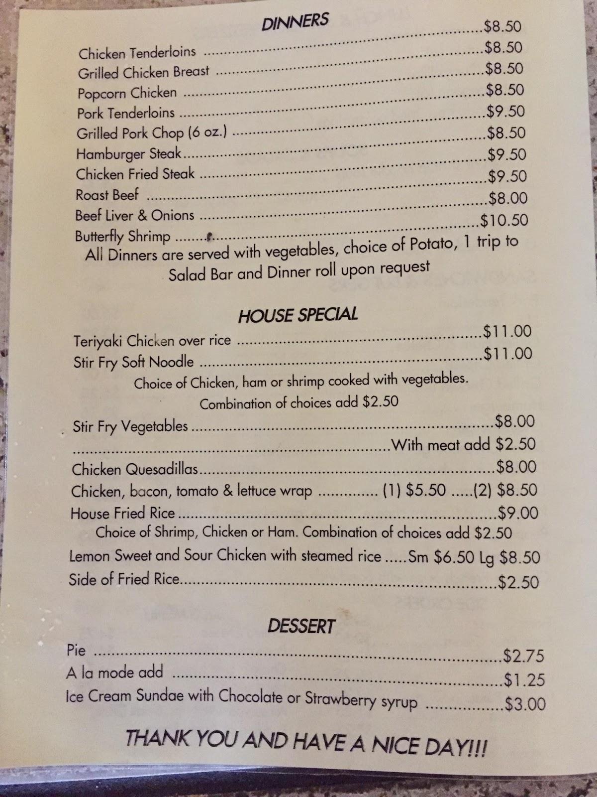 Menu at Golden Harvest Restaurant, Halstead