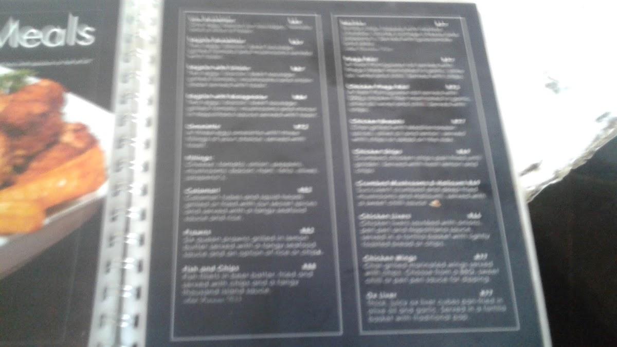 Menu at Cappello Cape Town pub & bar, Cape Town, 204 Long St