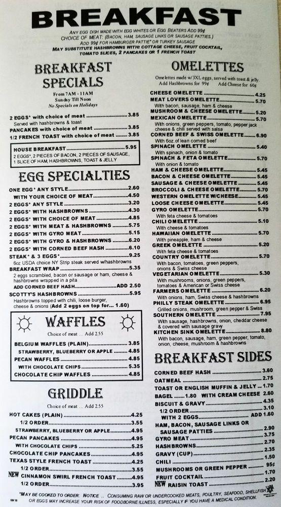 Menu at Plato's Place & Coney Island restaurant, Garden City