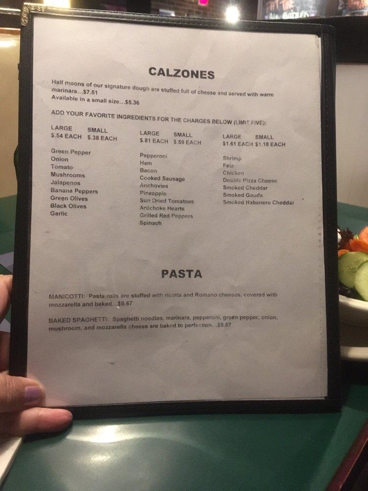 Menu at Gabriel's Pizza pizzeria, Cleveland