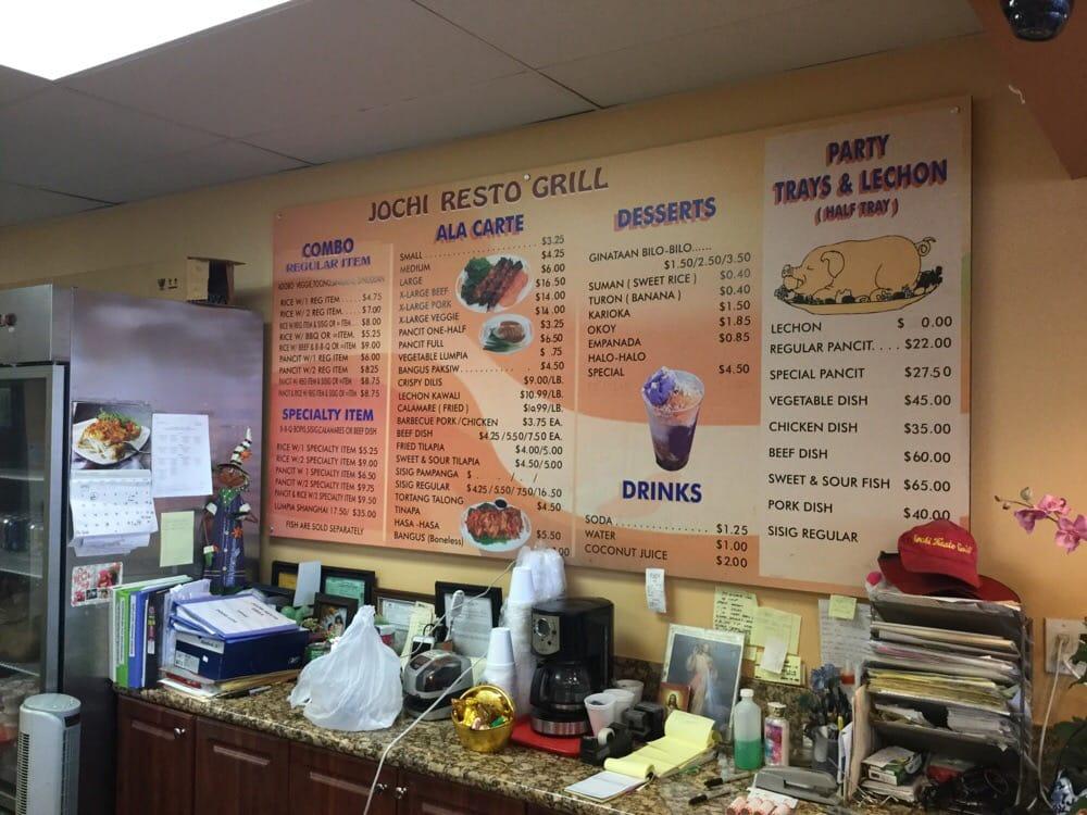 Menu at Jochi Resto Grill restaurant, Chula Vista