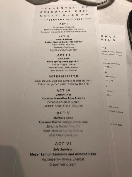 Menu at The Kitchen Restaurant, Sacramento