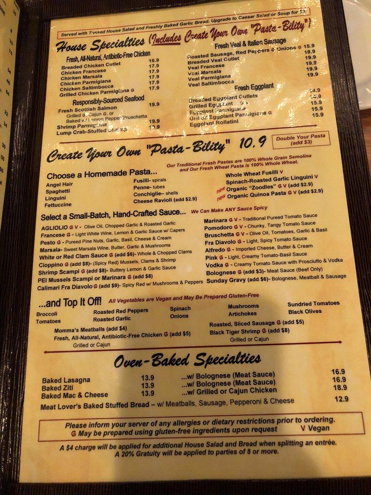 Menu at Agliolio ~ a FRESH Take on Italian pub & bar, Boynton Beach