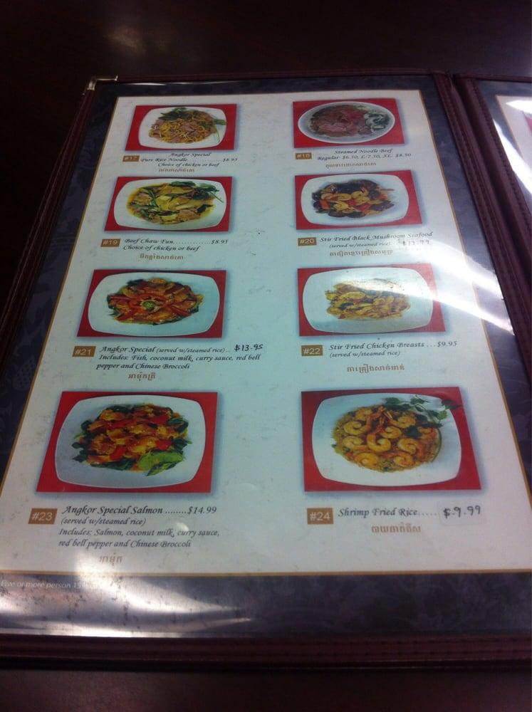 Menu at Angkor Restaurant, Fresno, E Olive Ave