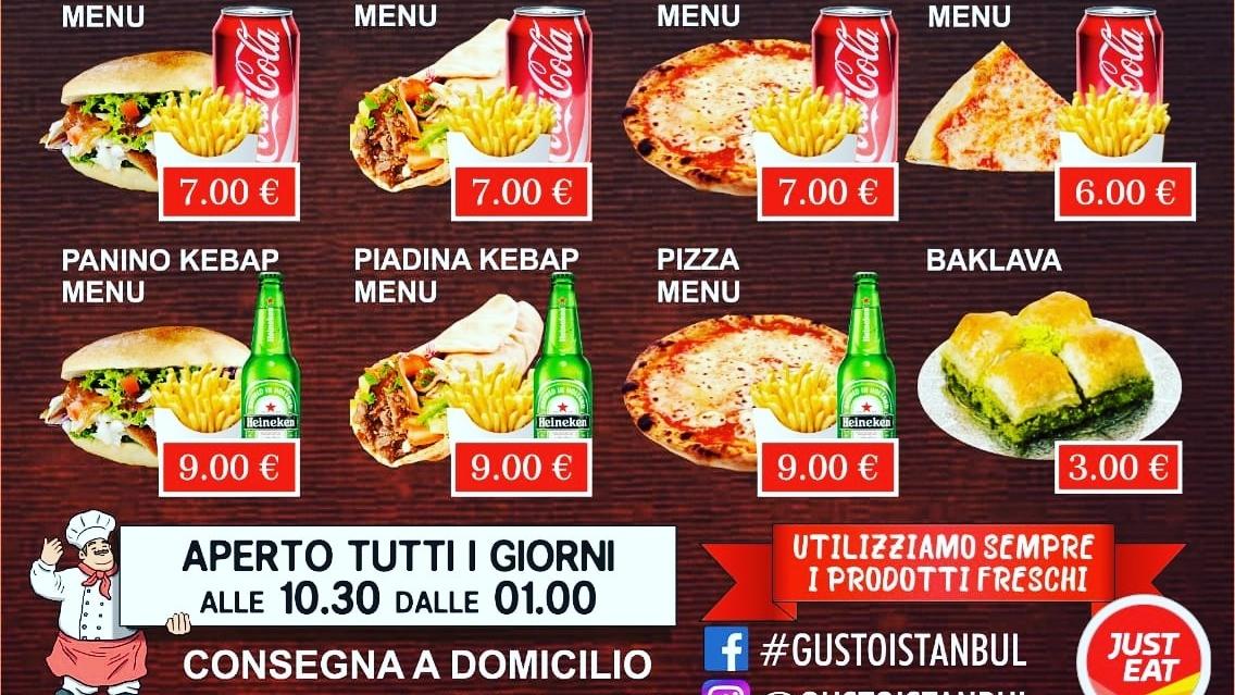 Menu da Turkish Kebap Gusto Istanbul ristorante, Savona