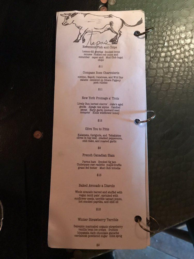 Menu at Early Terrible pub & bar, Woodstock