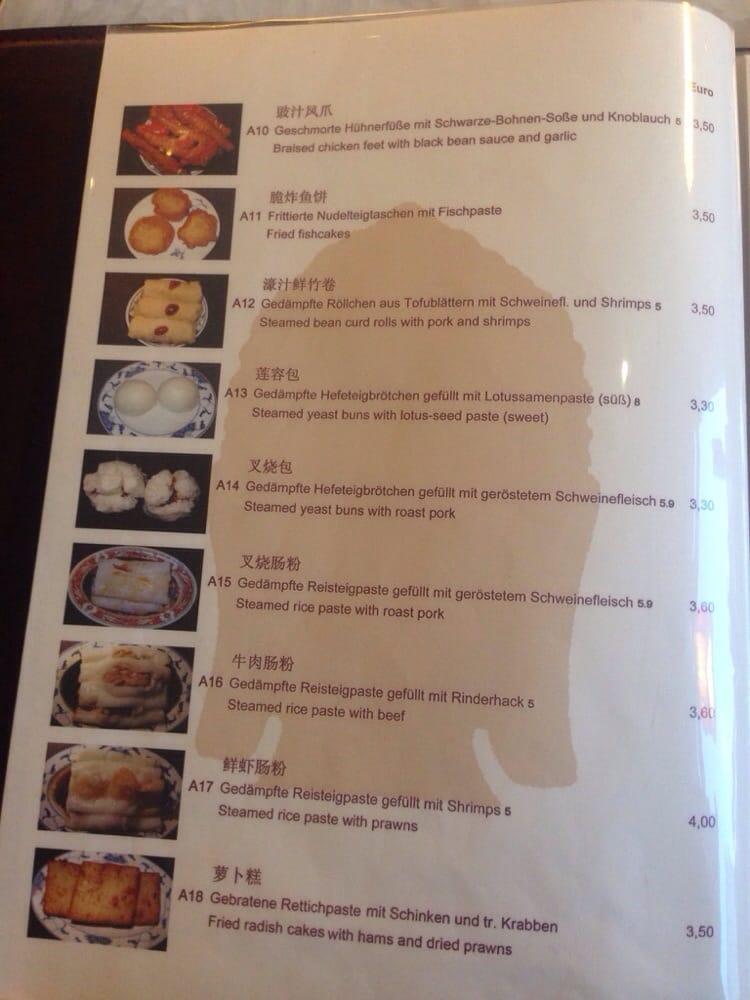 Speisekarte von MAN WAH China Restaurant, Hamburg