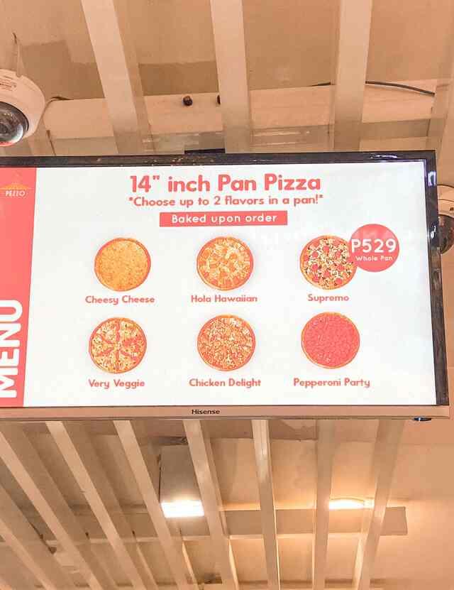Menu at Pezzo pizzeria, Manila, HXGM+GF8