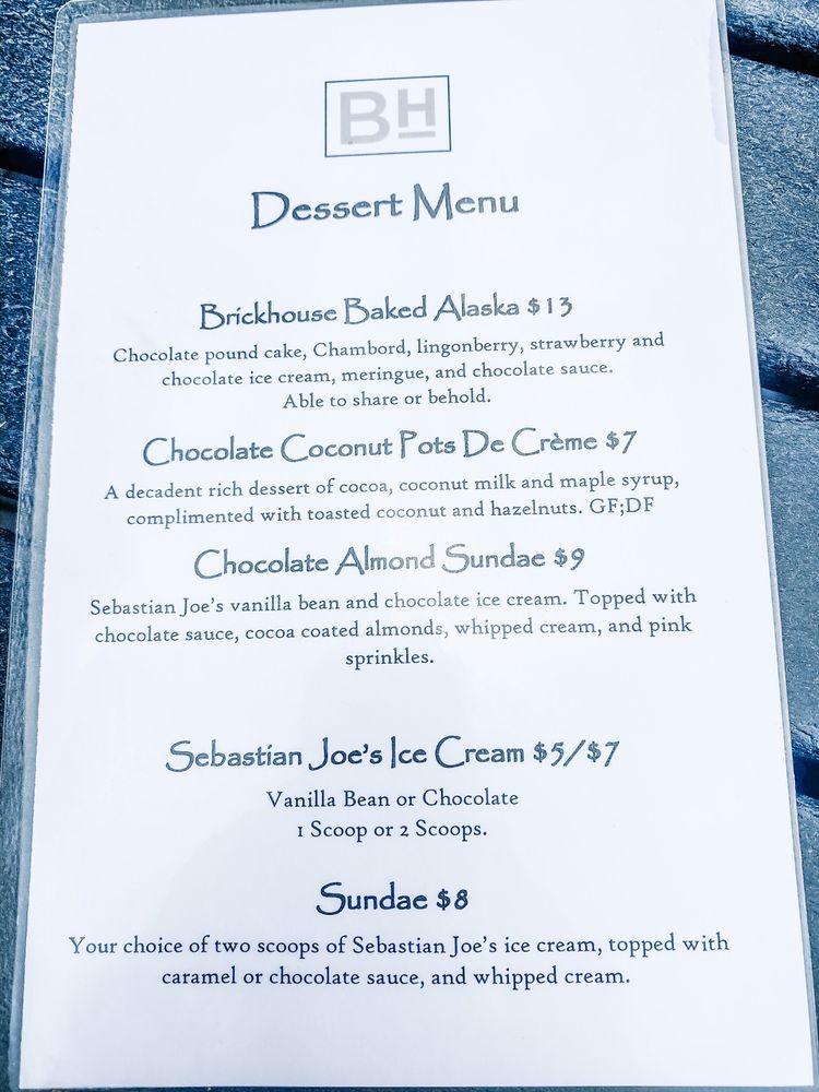 Menu at Brickhouse Food and Drink pub & bar, White Bear Lake