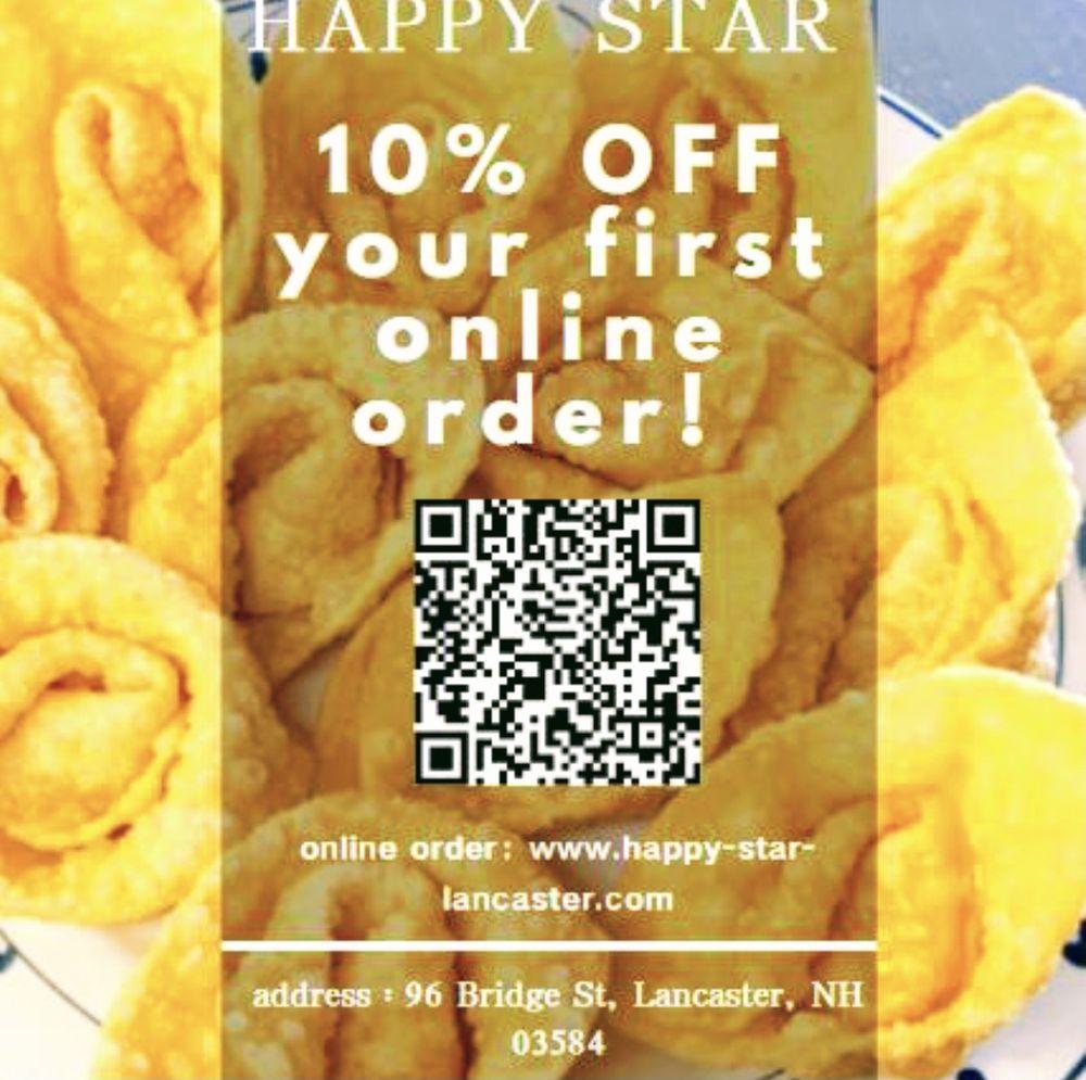 Menu at Happy Star restaurant, Lancaster, 96 Bridge St