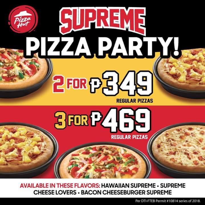 Menu at Pizza Hut Petron Subic Delivery pizzeria, Olongapo